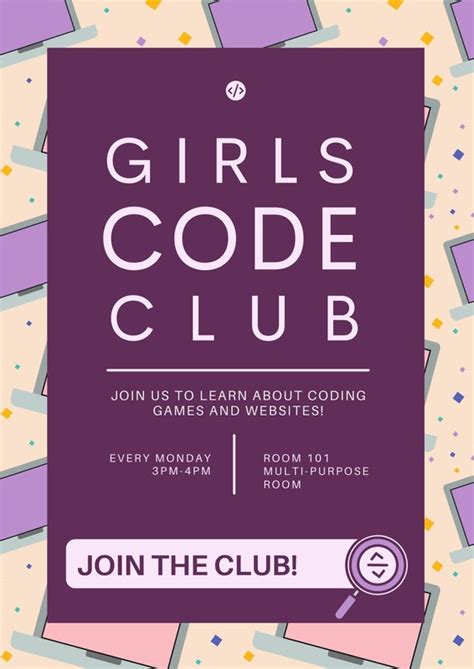 Page 4 Free Custom Printable Club Poster Templates Canva