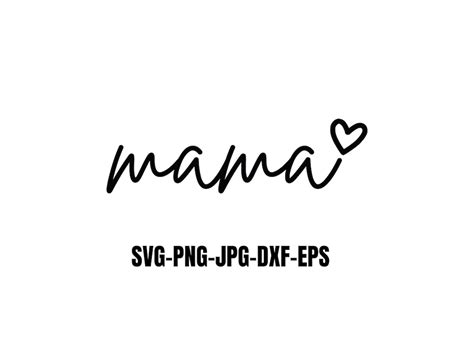 Mama Svg Mama Png Mom Svg Mama Cursive Svg Mama Png Mama Etsy Australia