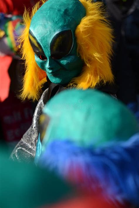 Waggis Psichedelico Al Carnevale Di Basilea 2013 Fotografia Editoriale