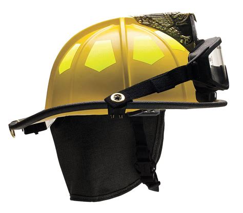 Bullard Yellow Fiberglass Fire Helmet With Traklite 13w085