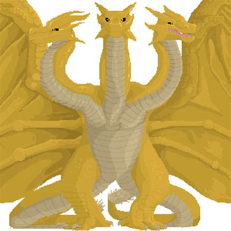 Pixilart King Ghidorah By Thedegu