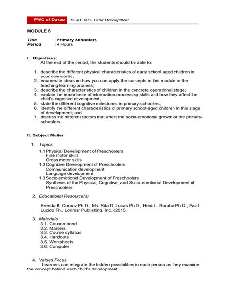 Module 5 Pdf Psychology Behavioural Sciences