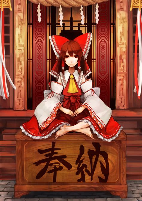 Hakurei Reimu Touhou Drawn By Totteri Danbooru