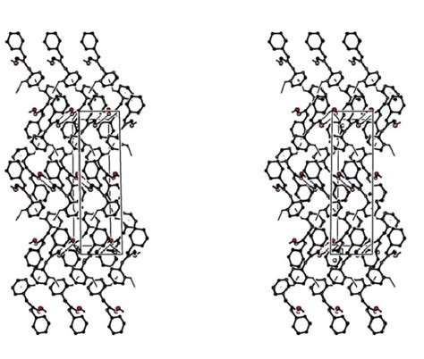 A Stereographic View Of Part Of The Crystal Structure Of 1 Showing