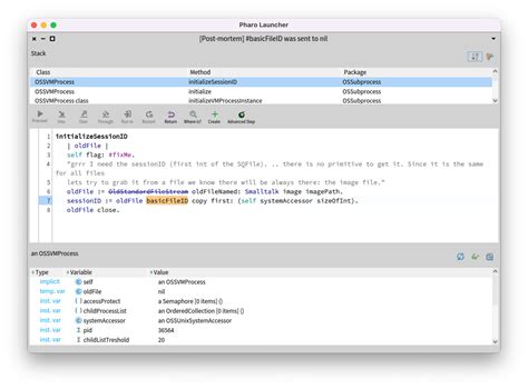 BasicFileID Was Sent To Nil Issue Pharo Project Pharo Launcher GitHub