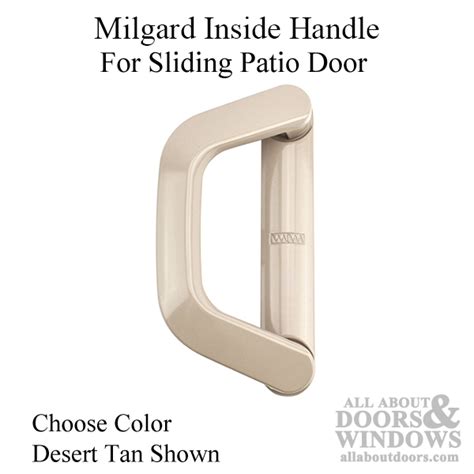 Milgard Sliding Door Handle Set For Tuscany Classic Series Patio Doors