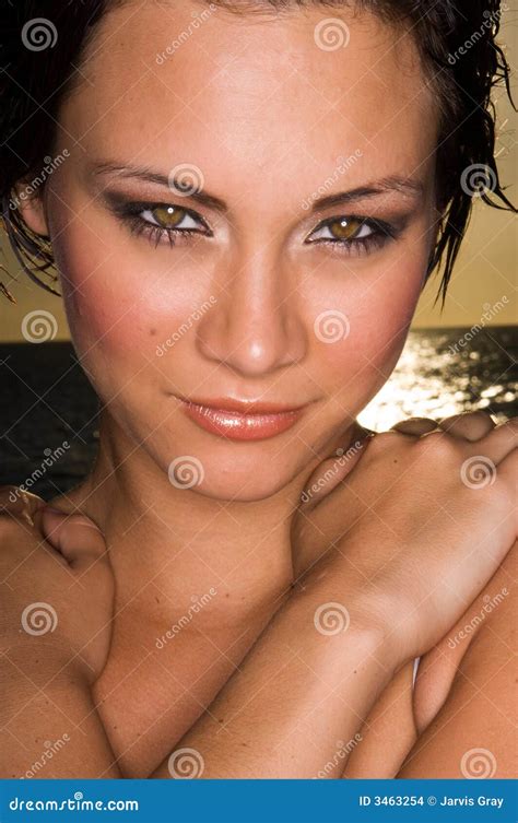 Seksowna Dziewczyna Portret Zdj Cie Stock Obraz Z O Onej Z Hairball D Ugi