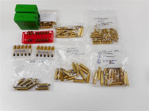 Assorted Brass And Ammo Cases