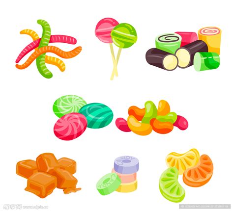 糖果插画设计图卡通设计广告设计设计图库昵图网