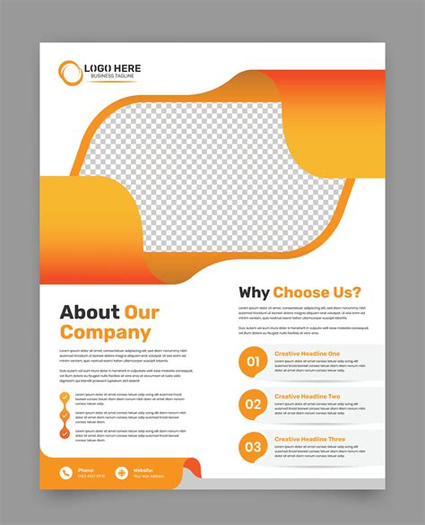 Minimalist Corporate Business And Company Flyer Template Design