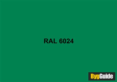 RAL 6024 – Trafik grøn | BygGuide