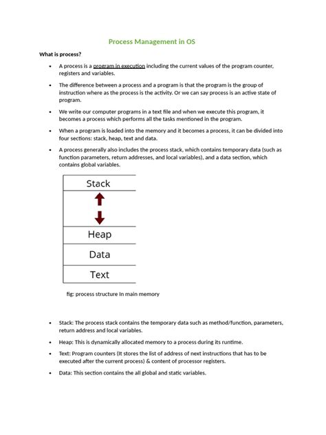 Process Management In Os Pdf Process Computing Scheduling