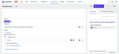 Chain Multiple Entity Transformers Transformers Alumio