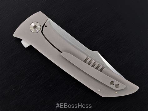 John Barker Custom Black Shuck Flipper Ebosshoss Knives