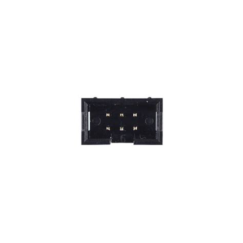 Conector Idc Header Macho 6 Vias 180 Graus