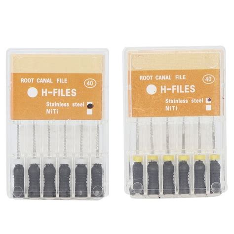Root Canal Filestainless Steel 40 H‑files Canal Files Stainless Steel