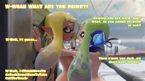 Rule 34 2girls Agent 3 Splatoon Agent 3 Splatoon 3 Blender Blush