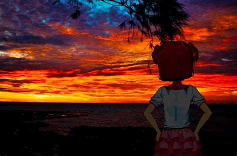 Beautiful Sunset For A Beautiful Girl Rddlc