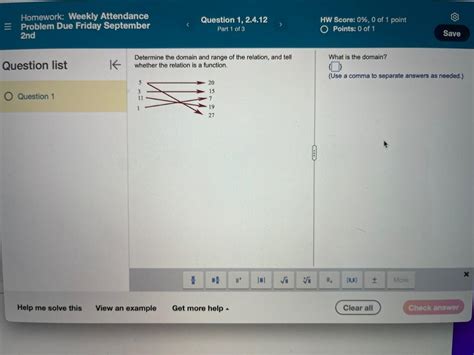 Solved Determine The Domain And Range Of The Relation And Chegg