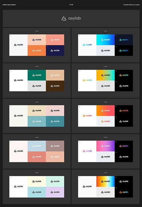 50 Palette Color Branding Logo Mockup Psd On Behance Logo Color