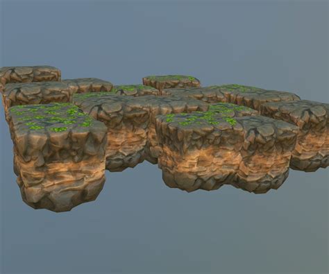 Ground Blocks 3d Model 11 Ma Fbx Obj Free3d