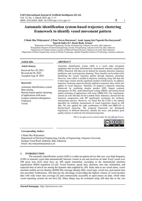 Automatic Identification System Based Trajectory Clustering Framework