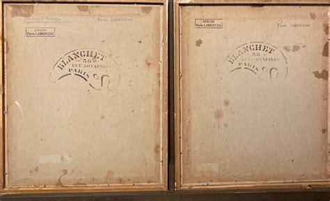 Proantic Pierre Labrouche 1876 1956 Paire Dhuiles Sur Panneaux