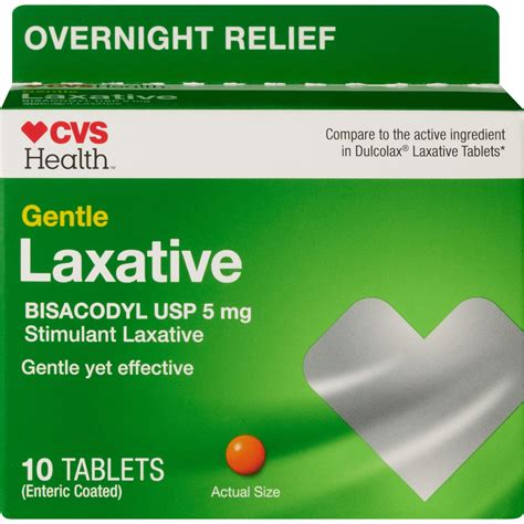 Cvs Health Gentle Laxative Bisacodyl Usp Tablets 5mg Generic Bisacodyl