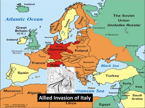 Ppt Wwii Invasion Maps Berlin Aachen Italy D Day Pacific Battles