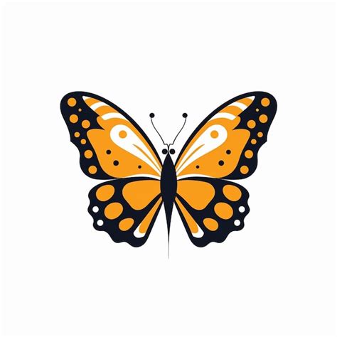 Premium Photo Generate Monarch Butterfly Icon With White Background
