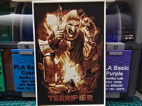 Terrifier 2 Movie Poster Hueforge Art By Lumpy3d Makerworld