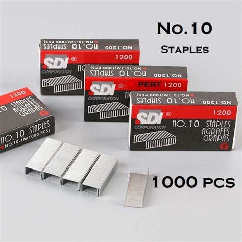 1000pcs Staples No 10 Stapler Bullet Ubat Stapler Staples No 10 Stapler Bullets Standard Size