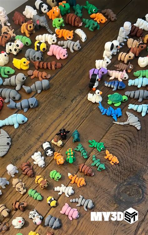 Mini Cute Flexi Animal Fidget Stl 3d Print Model My3dstl