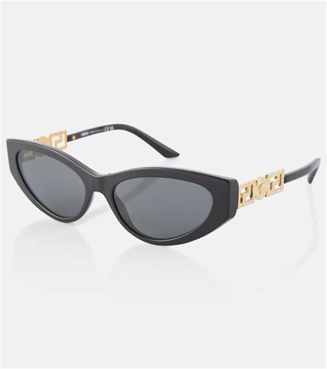 Medusa Cat Eye Sunglasses In Black Versace Mytheresa