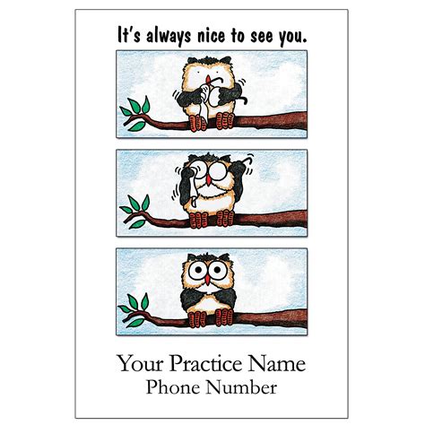 Appointment Reminder Postcards For Optometry Customize Card Back With