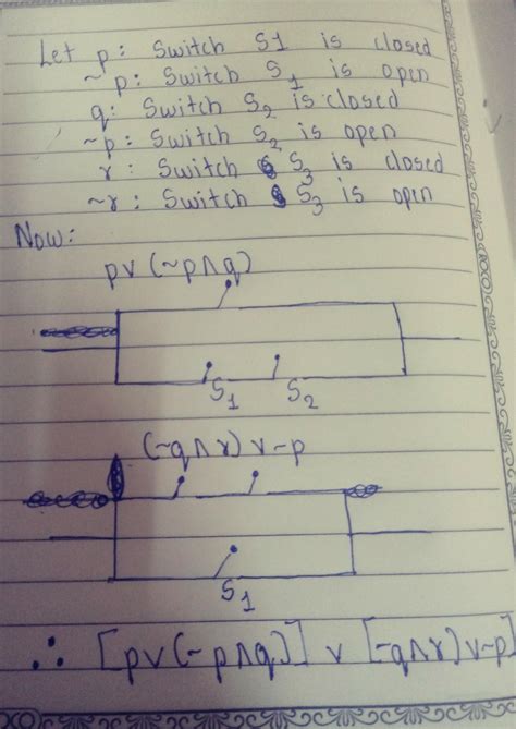 Draw The Switching Circuits And Prepare The Input Output Tables For Statement Patterns A