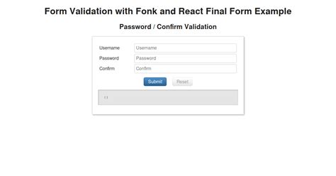 Validate Form Codesandbox