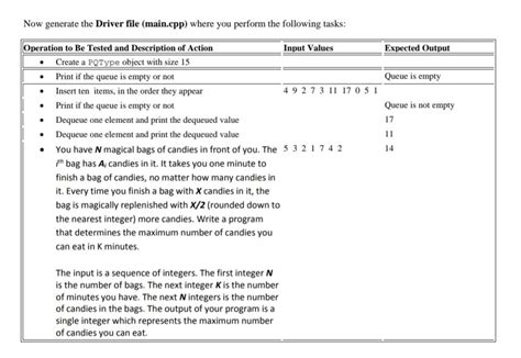 solved now generate the driver file main cpp where you