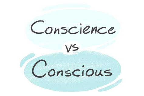 Conscience Vs Conscious In English Langeek