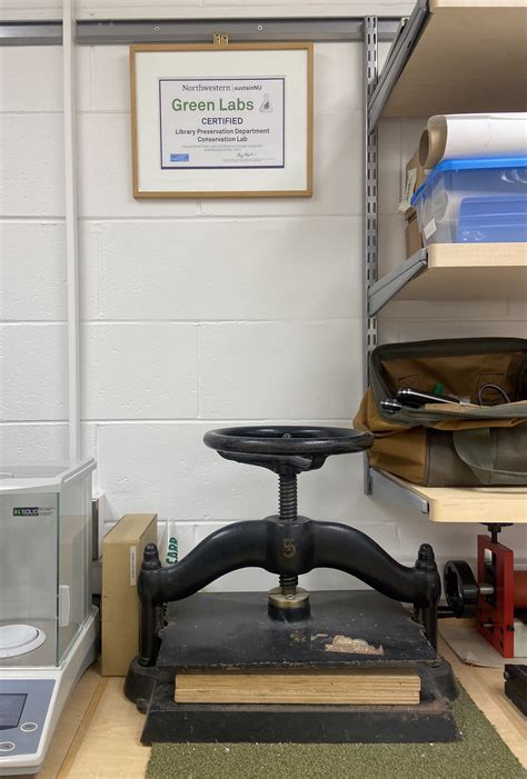 Library Conservation Lab Sustainnu Northwestern University