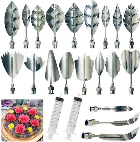 Jninexiu Stainless Steel Gelatin Jelly Art Tools 22 Pcs 3d
