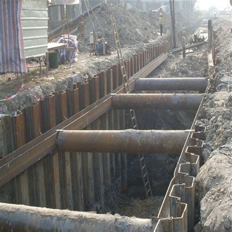 止水钢板桩施工图片止水钢板桩止水钢板施工图集大山谷图库