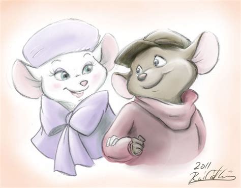 Miss Bianca And Bernard By Theblindalley Disney Drawings Disney Fan