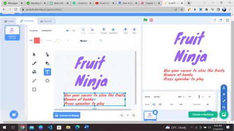 How To Create A Fruit Ninja Game On Scratch