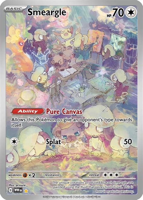 Smeargle Full Art Etsy
