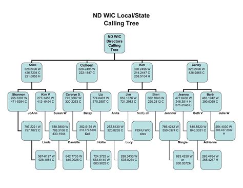 Free Printable Phone Tree Templates Word Pdf Excel