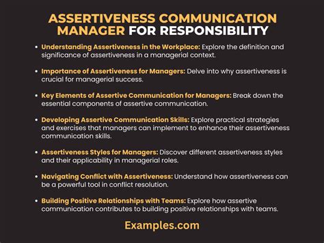 Assertive Communication For Managers 29 Examples