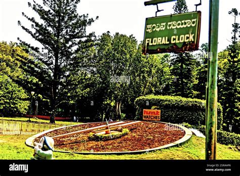 Flower Clock In Lalbagh Botanical Garden Bangalore Bengaluru