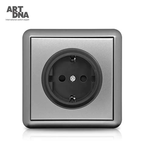 Artdna 250v Earthing Outlet 2 Pin Plus Earth Line Neutral Socket
