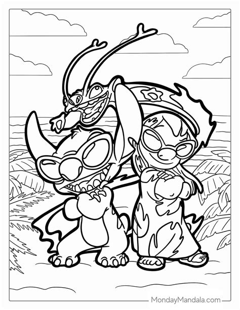 55 Lilo And Stitch Coloring Pages Free Pdf Printables